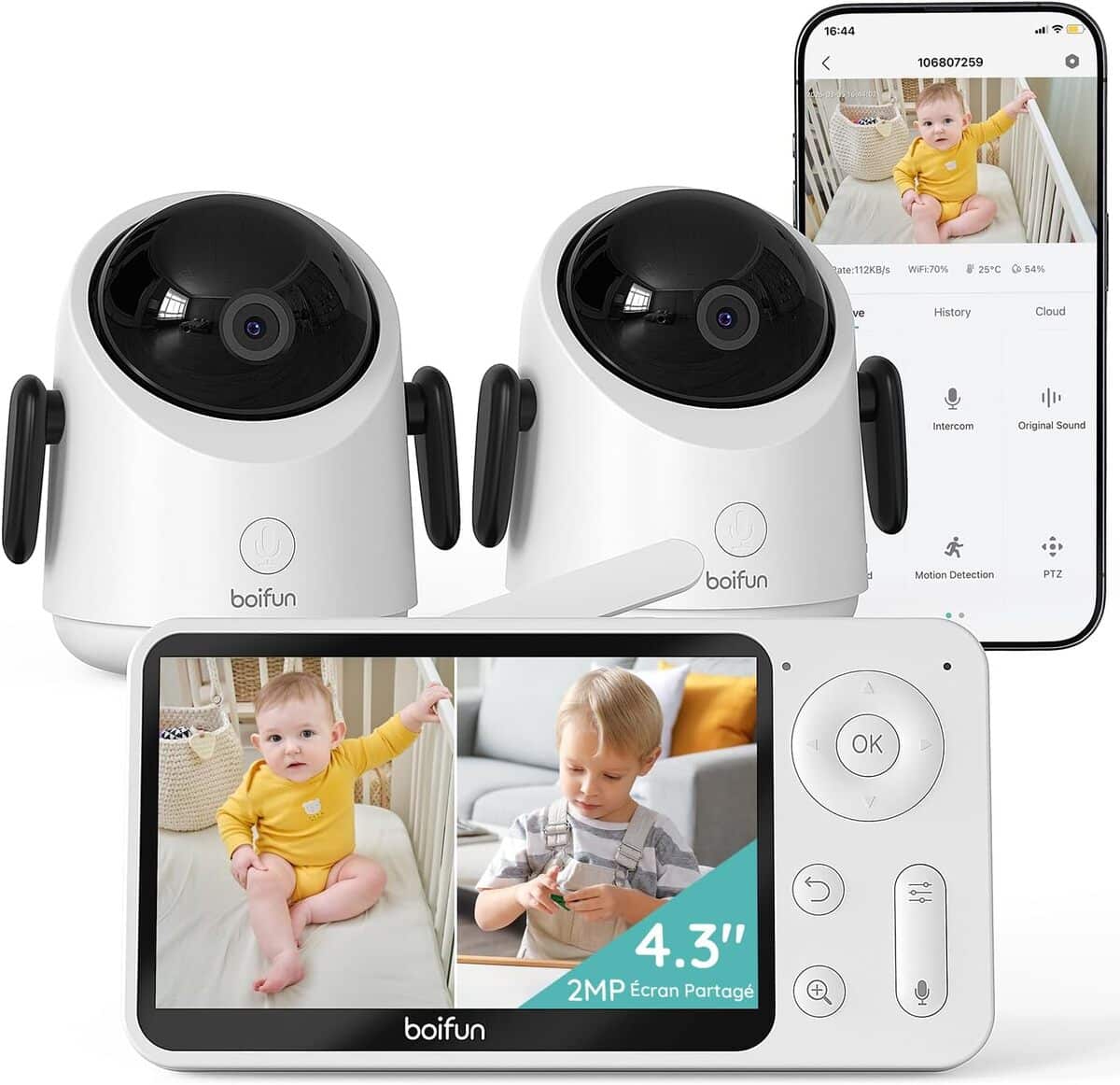 Test : babyphone BOIFUN 1080P caméra intelligente